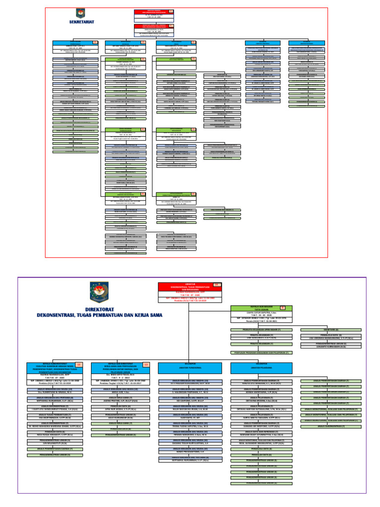 Struktur Organisasi Ditjen Adwil | PDF