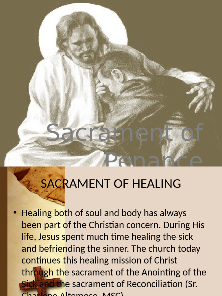 Sacrament of Reconciliation | PDF | Penance | Confession (Religion)