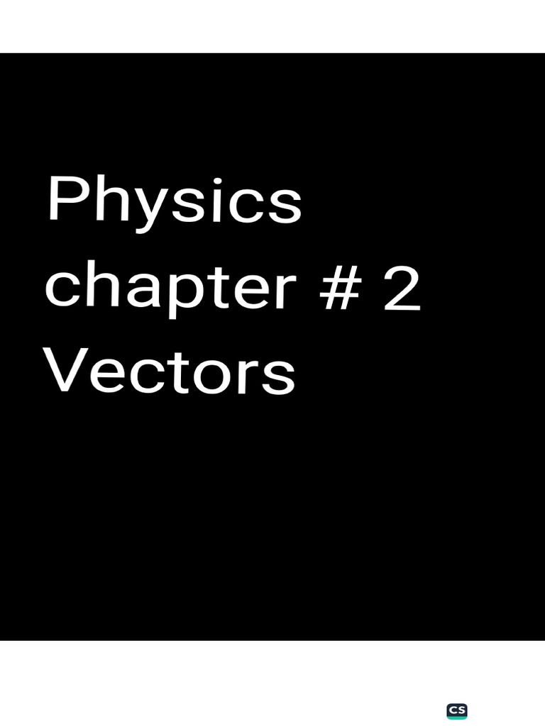 Physics Chapter 2 | PDF