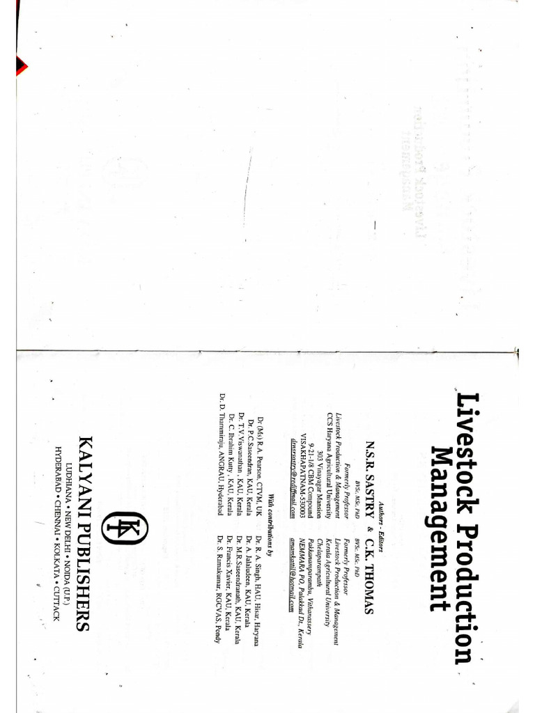 LPM Thomas & NSR Shastry | PDF
