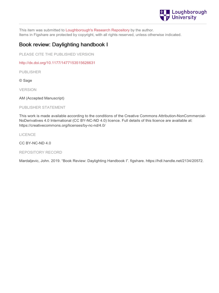 Daylighting Handbook 1b | PDF | Books | Creative Commons License