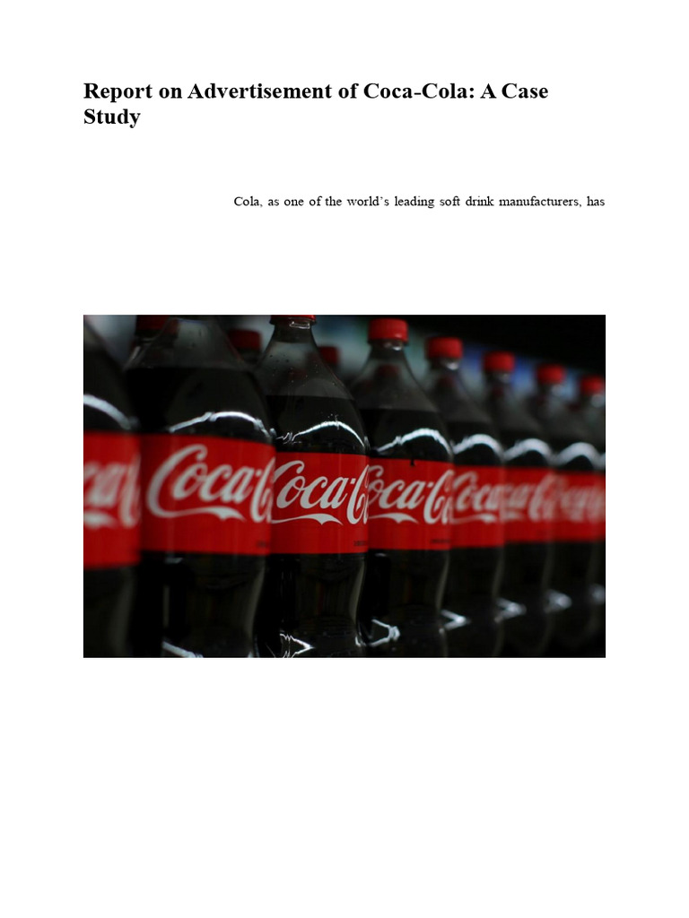 Coca-Cola Advertising Strategies Analysis | PDF | The Coca Cola Company ...