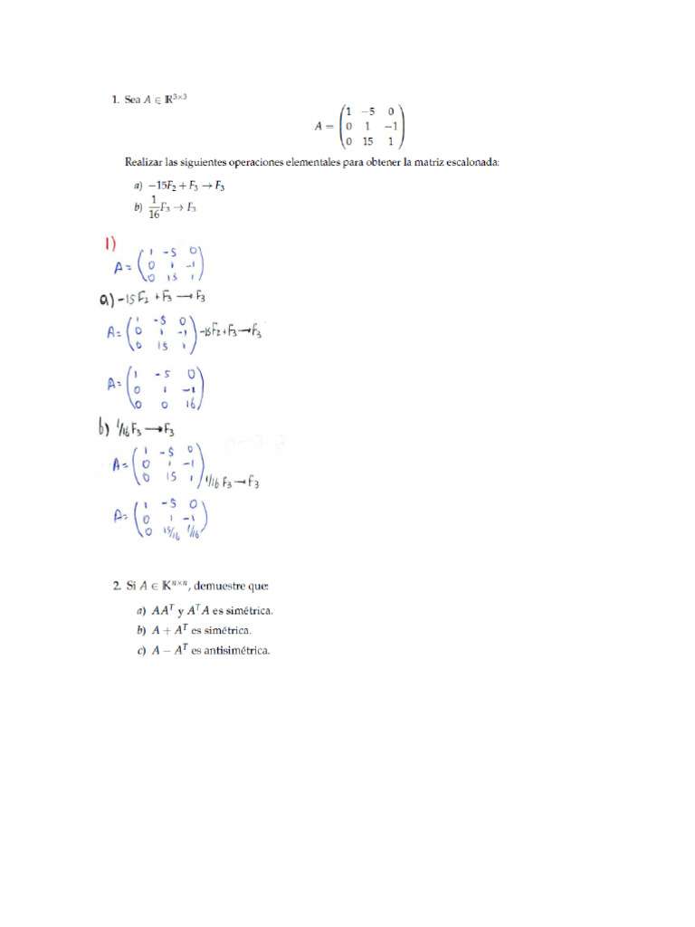 Algebra Deberes | PDF