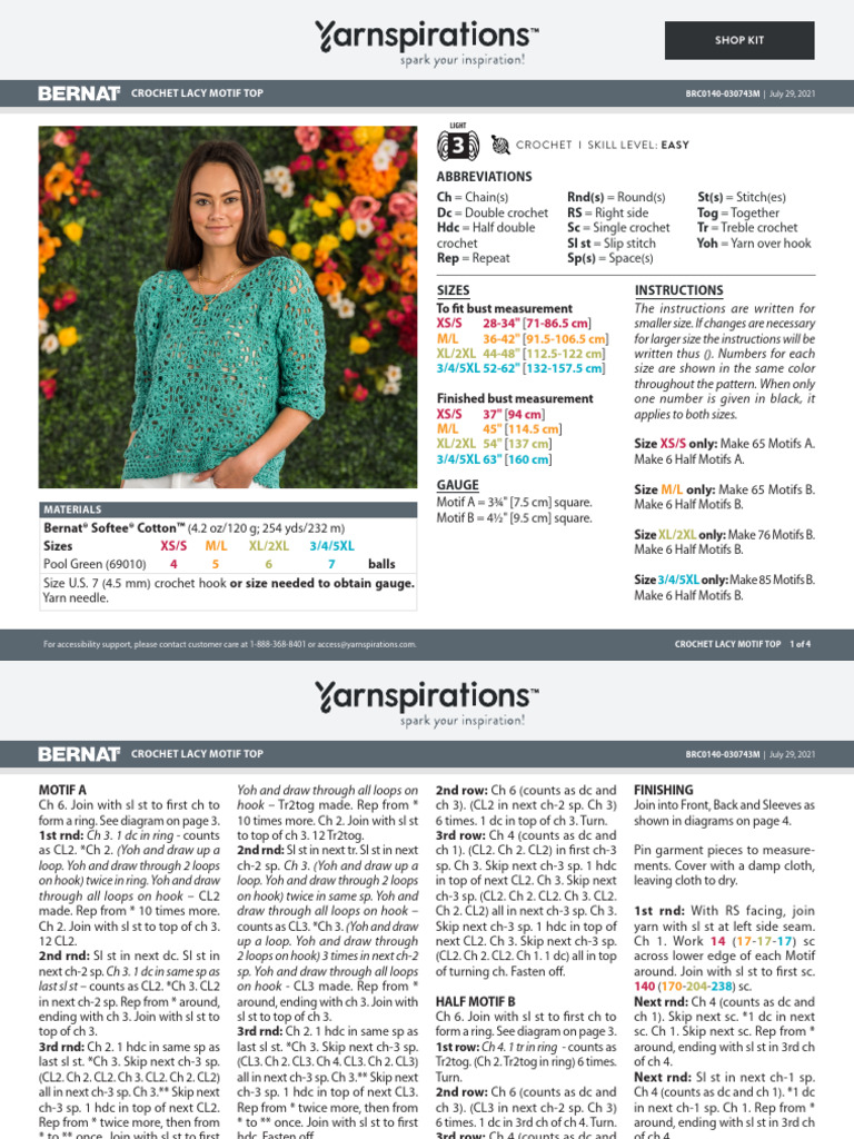 Jumper Pattern | PDF | Crochet | Clothing