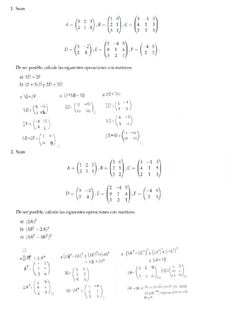 Algebra Deberes | PDF