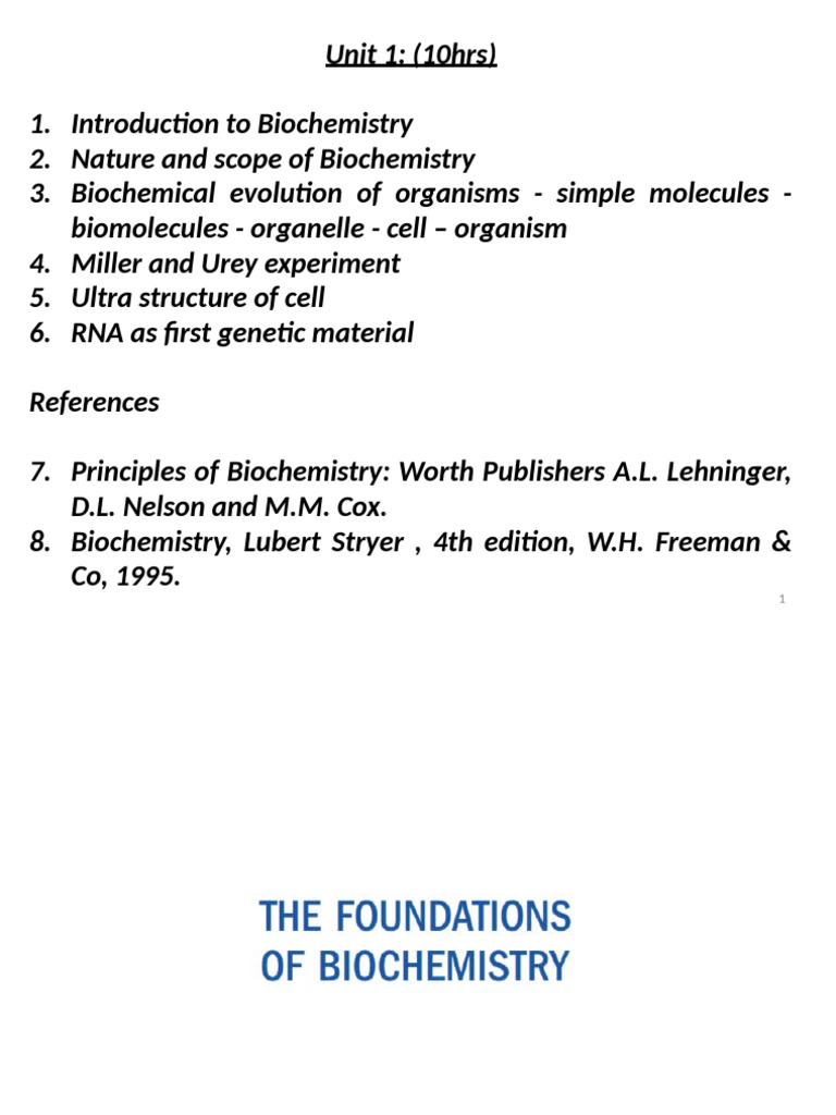 Introduction To Biomolecules | PDF
