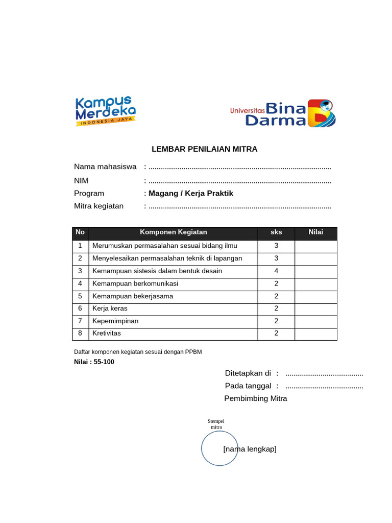 Portofolio Magang Genap 2024 - 2025 Neww | PDF