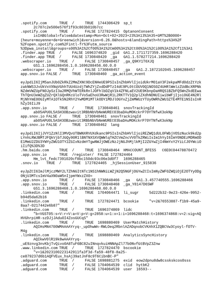 Cookies_Chrome_Default | PDF