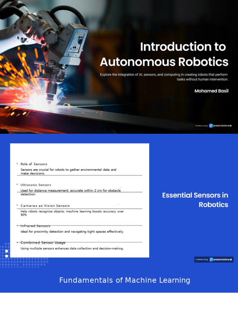 Autonomous Robot Design With Raspberry Pi and Machine Learning | PDF ...