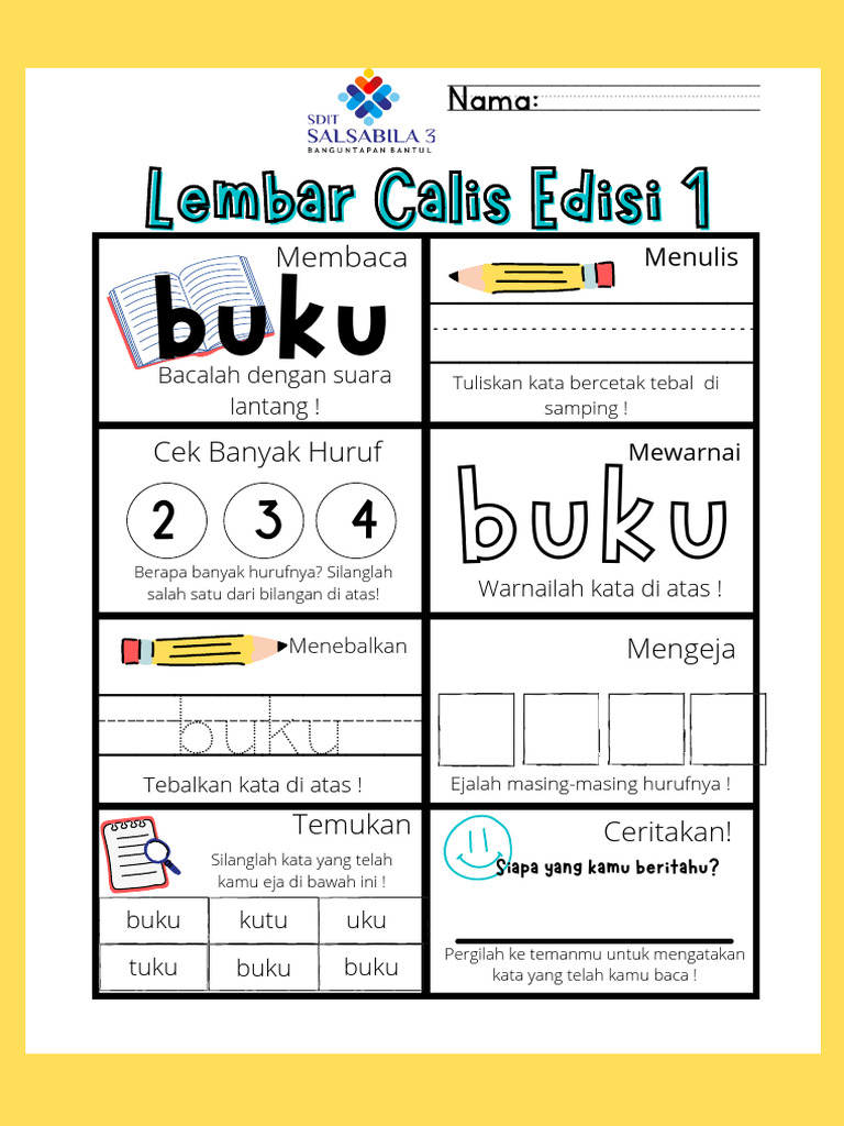 Lembar Calis Edisi 1 | PDF