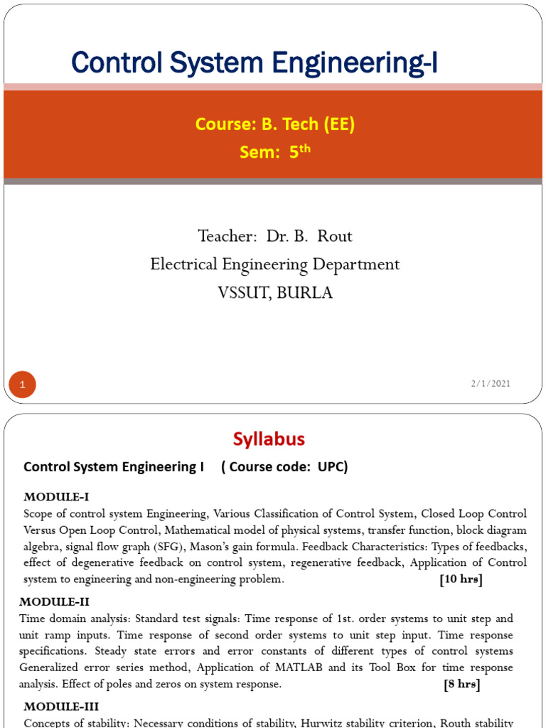 Control System Engg-I | PDF | Laplace Transform | Control Theory