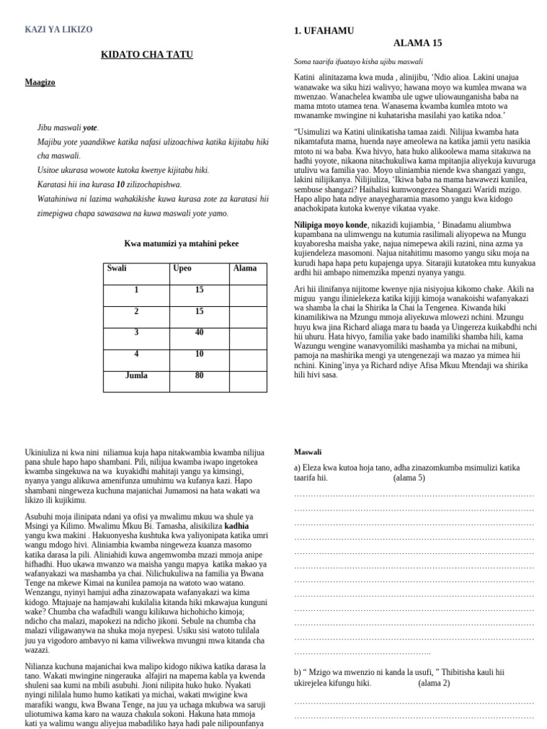 Kisw f3 August Holiday Assignment | PDF