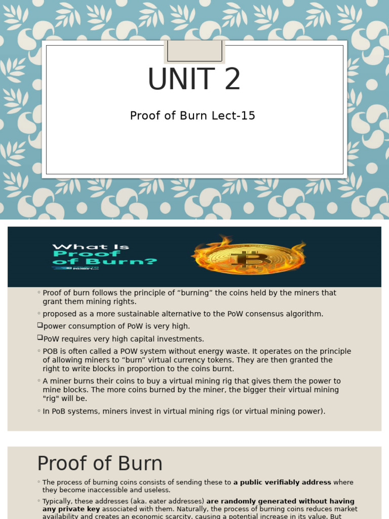 Lect-15 - Proof of Burn | PDF | Cryptocurrency | Economies