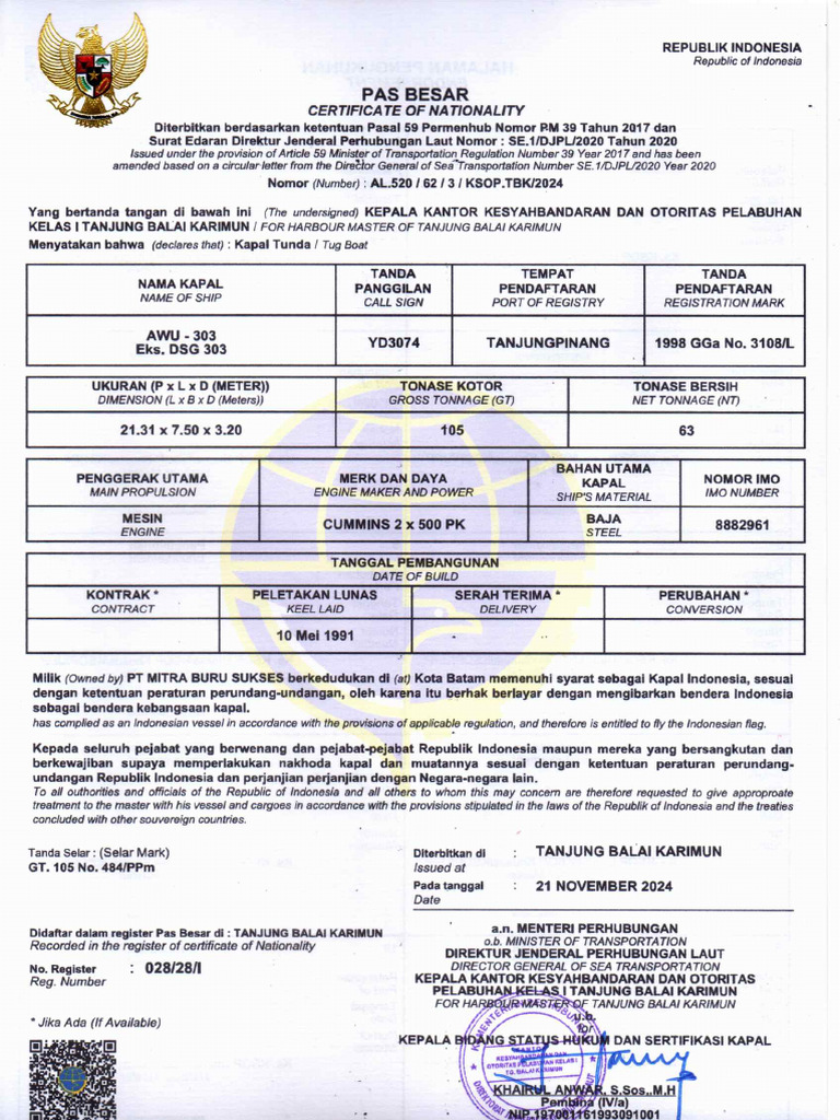 SURAT LAUT PAS BESAR | PDF