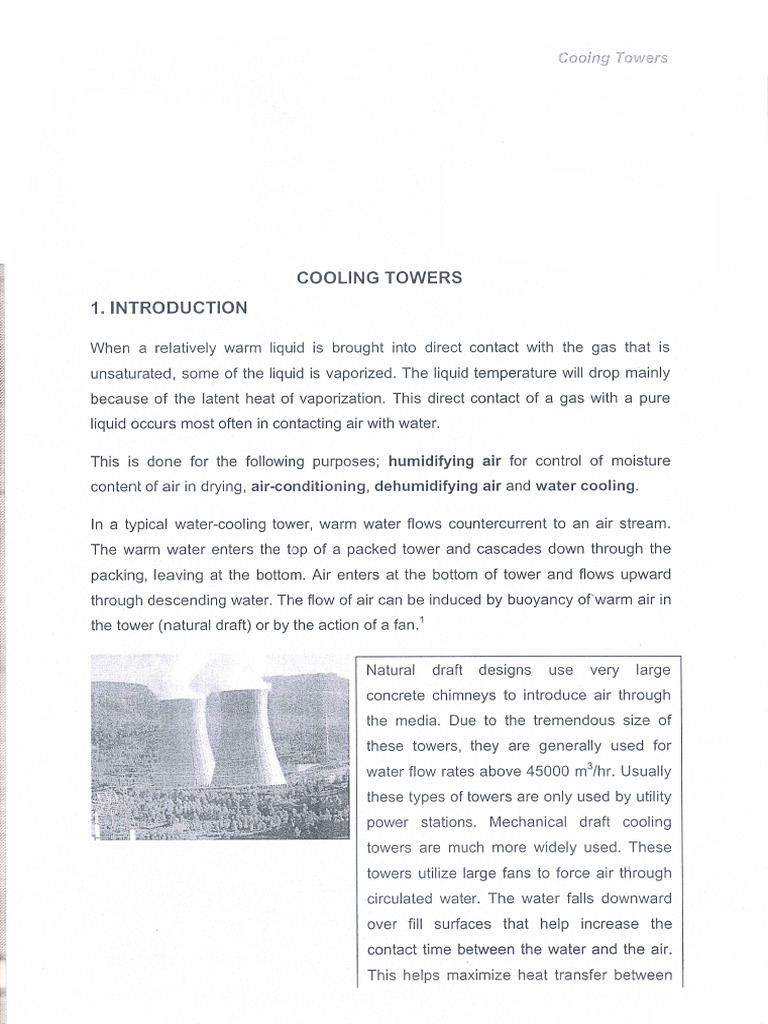 Exp 7-Cooling Tower | PDF