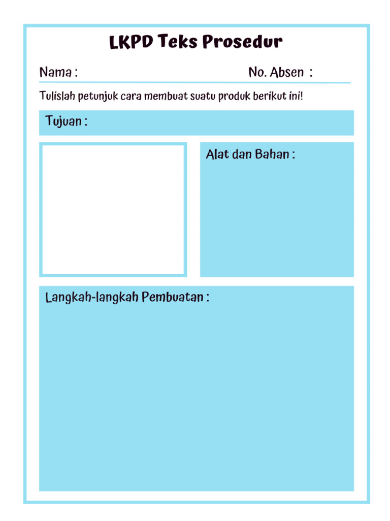 LKPD Teks Prosedur | PDF