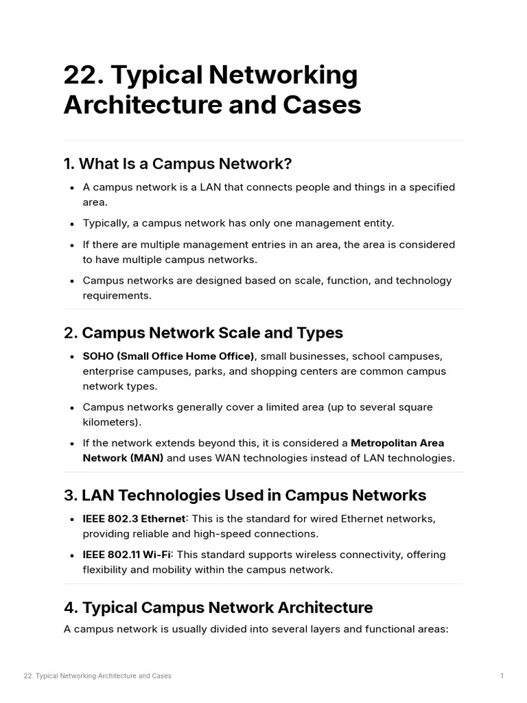 Typical Networking Architecture and Cases | PDF | Computer Network | Ip ...