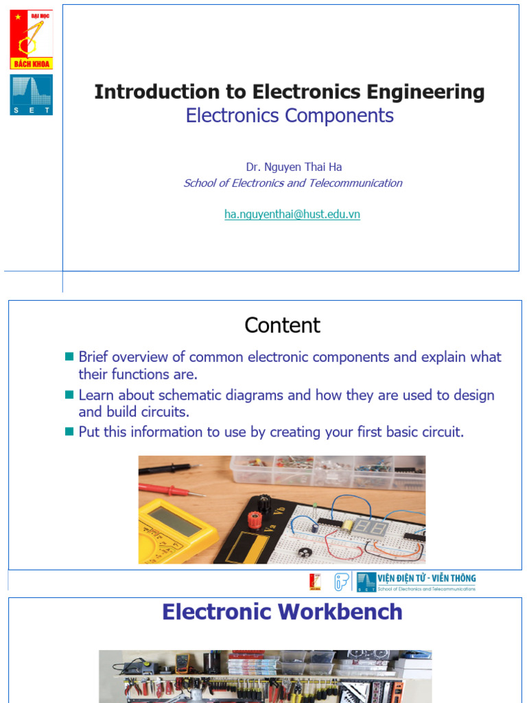 Electronic Components | PDF | Diode | Electrical Network