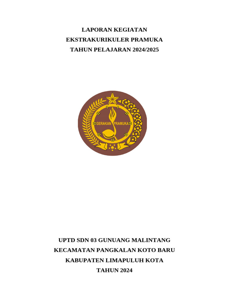 Laporan Ekskul 2024,2025 | PDF