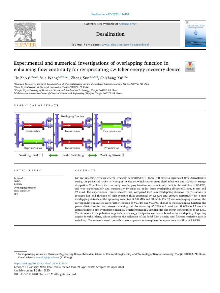 2020 Experimental and numerical investigations of overlapping function in enhancing flow ...