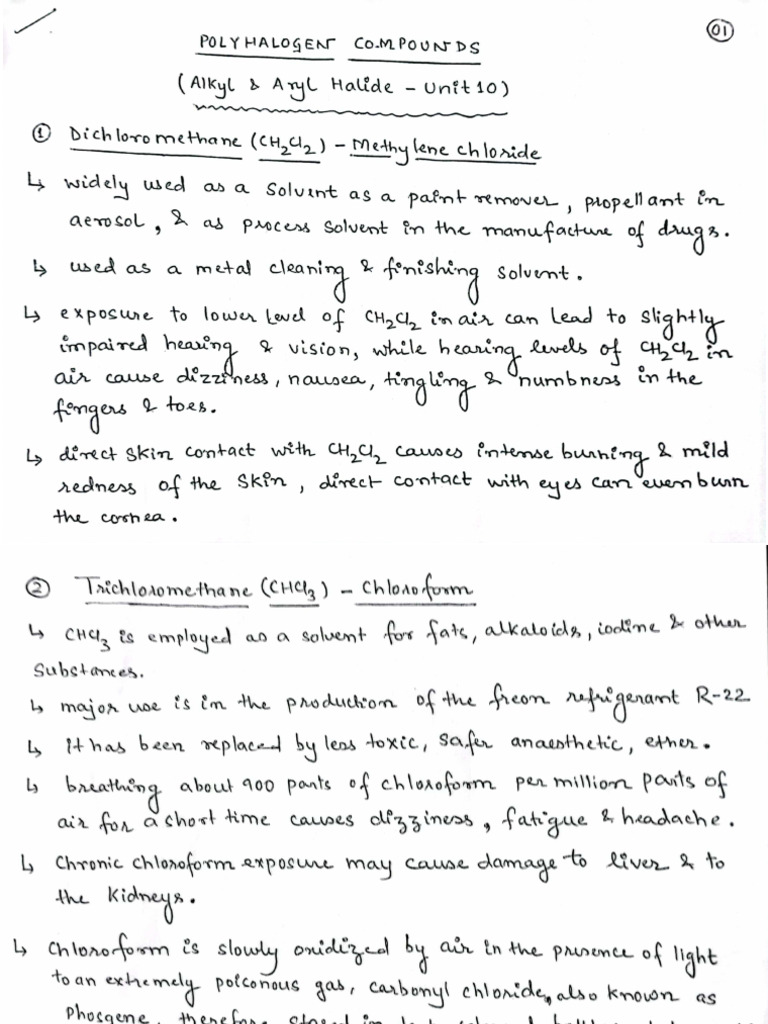 Polyhalogen Compounds | PDF