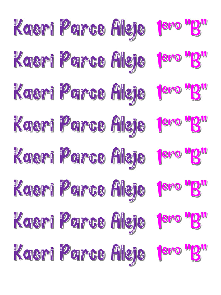 Kaori Parco Alejo 1ero | PDF