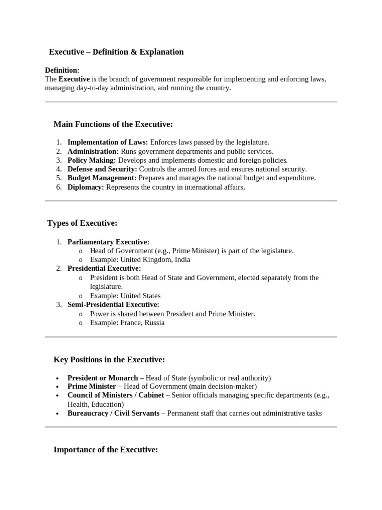 ? Executive | PDF