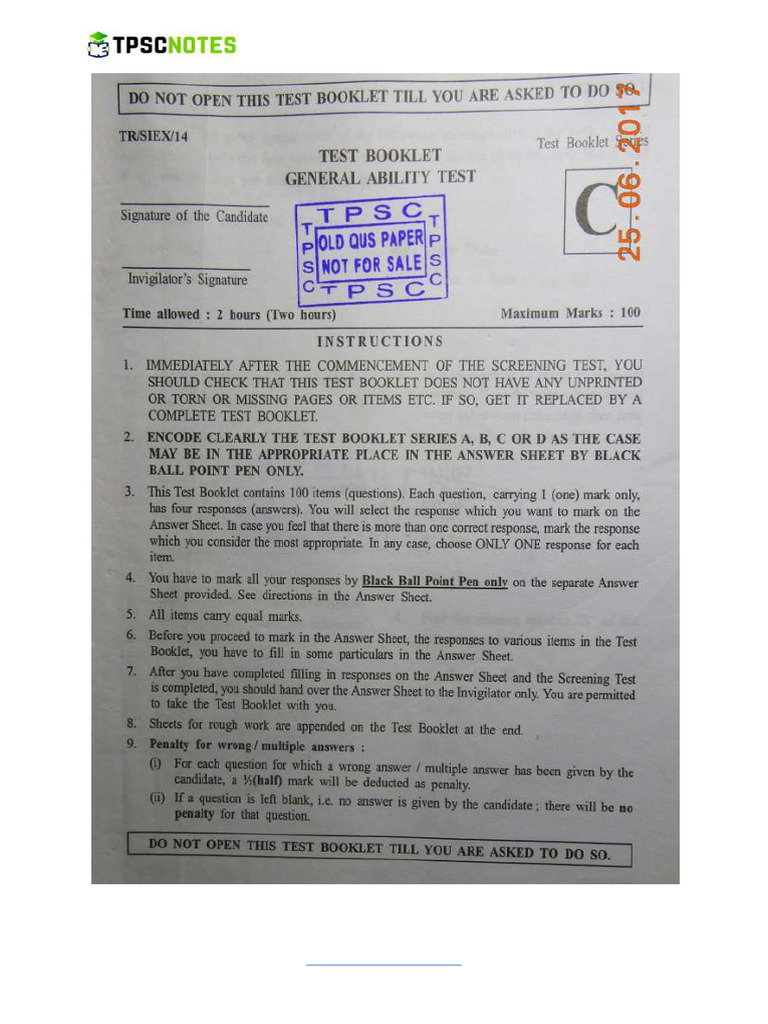 TPSC Siex 14 Compressed | PDF