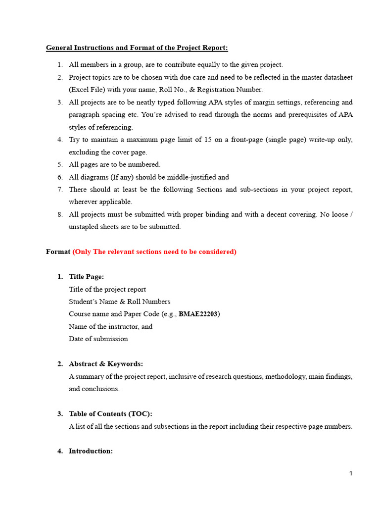 Macroeconomics Group Project - General Instructions | PDF | Methodology ...