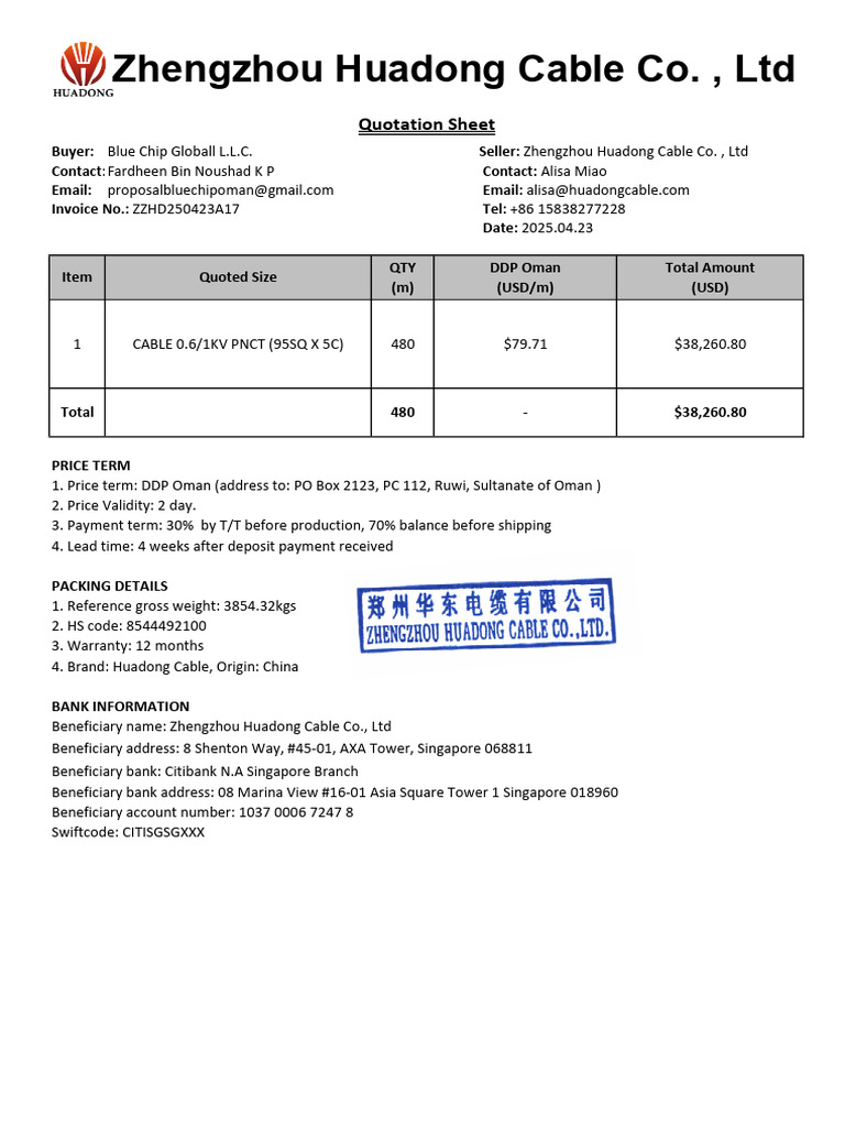 Power Cable | PDF