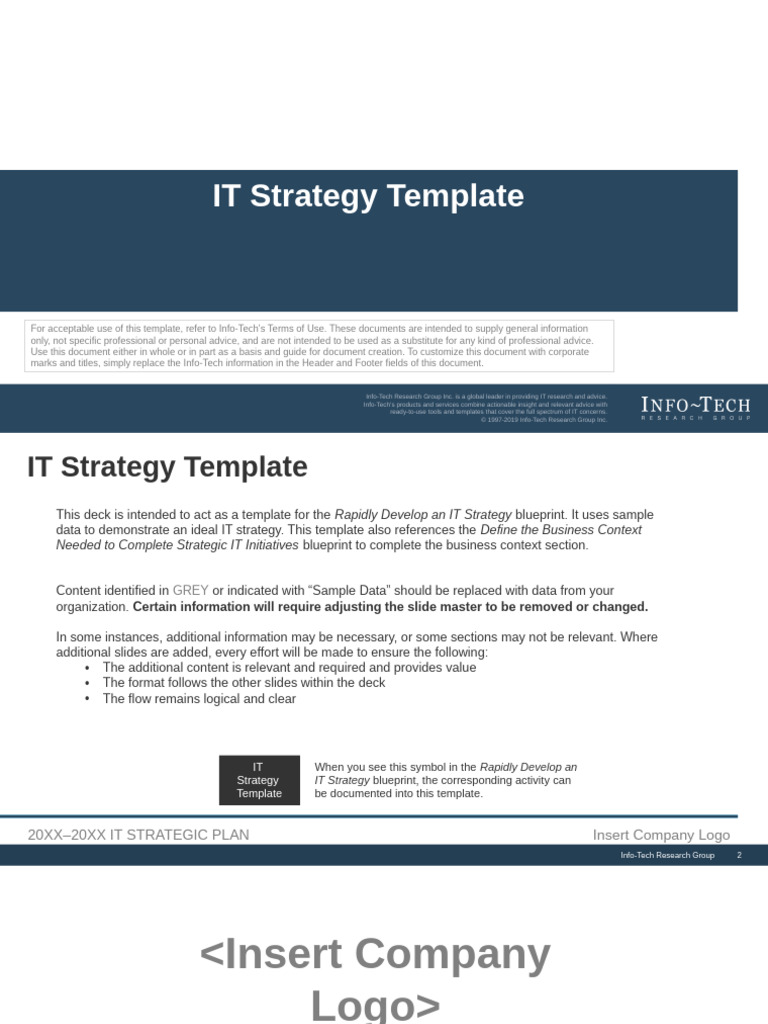 03 IT Strategy Template | PDF | Strategic Planning | Chief Information ...