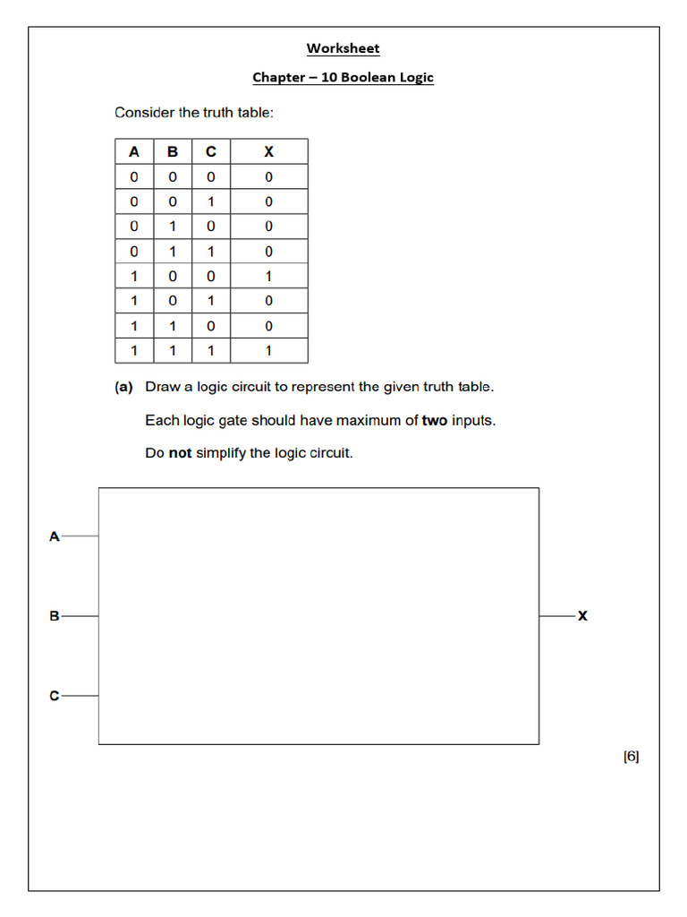 Chapter 10 Boolean Logic | PDF