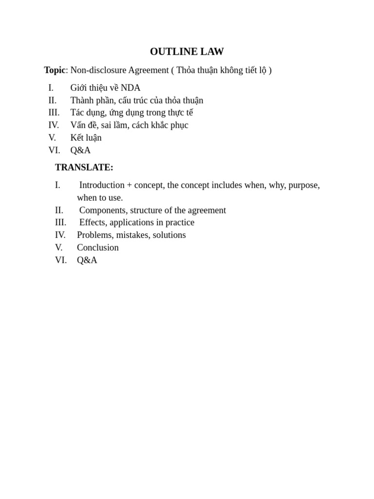 Outline Law | PDF