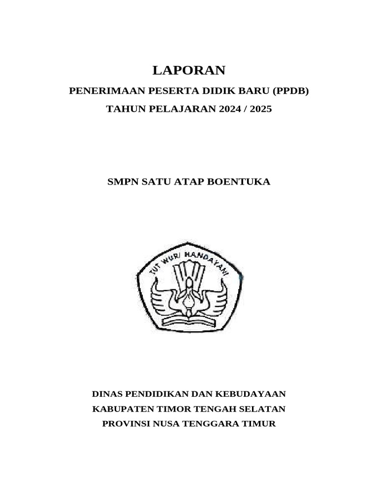 LAPORAN PPDB 2024 | PDF