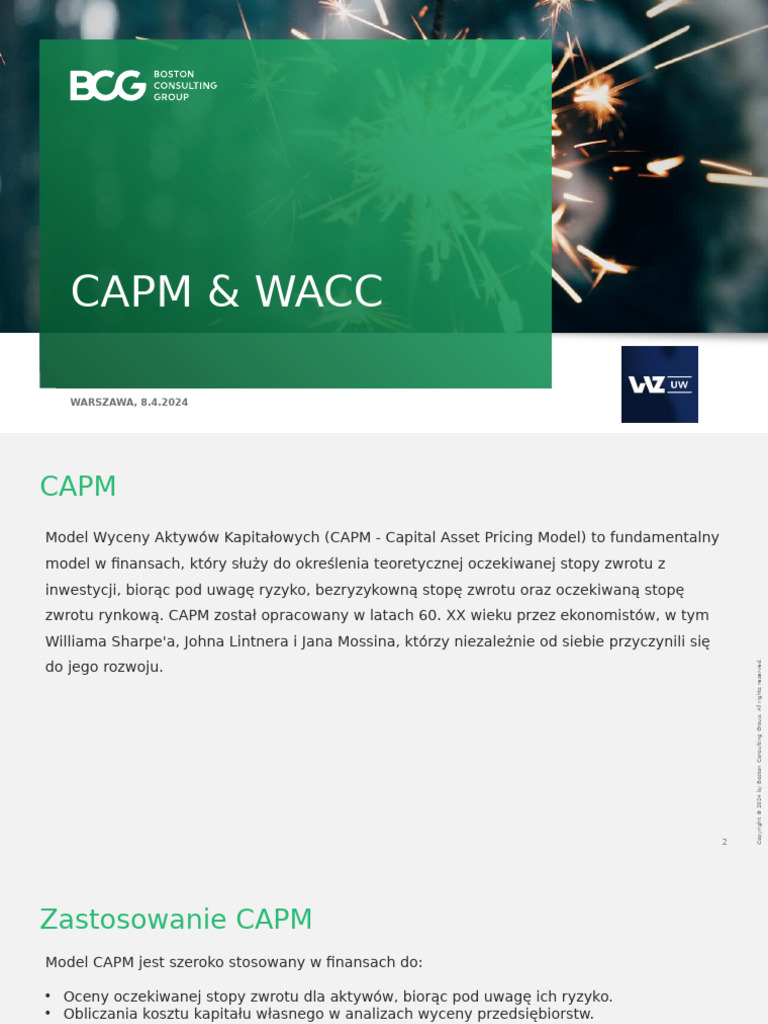 Capm & Wacc | PDF