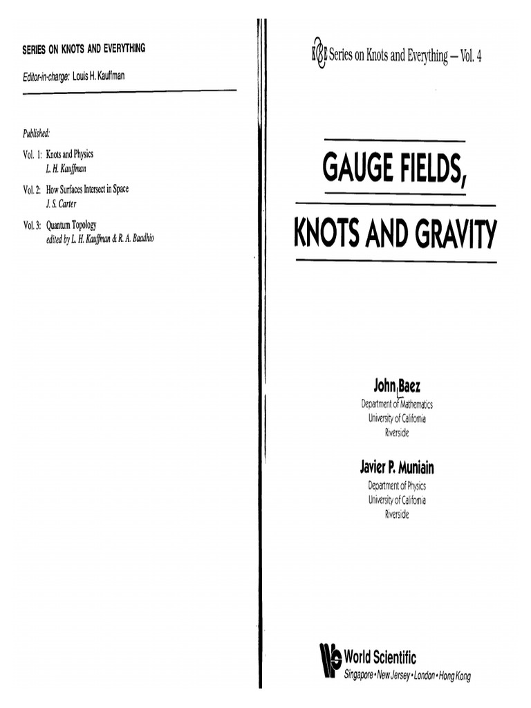 (E-Book) Physics - Gauge Theories, Knots, and Gravity - J. Baez, J ...