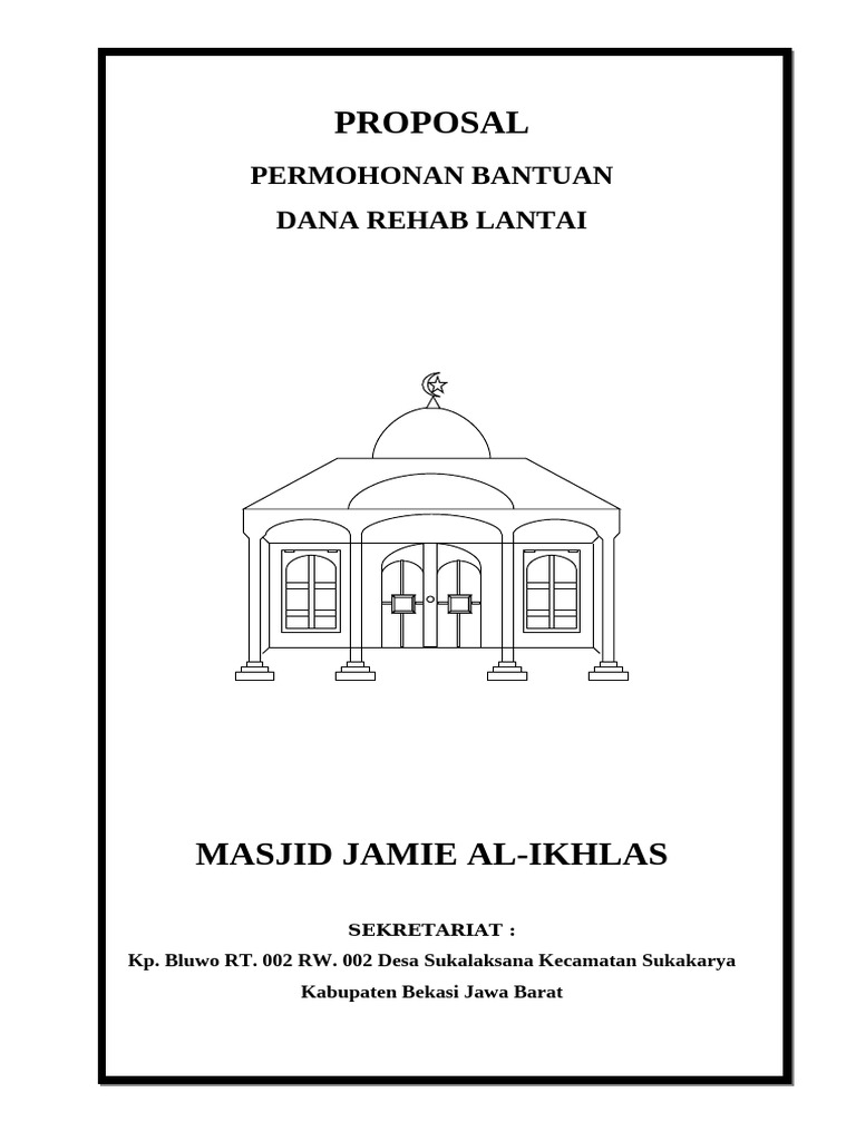 279125757-Contoh-Proposal-Rehab-Masjid | PDF