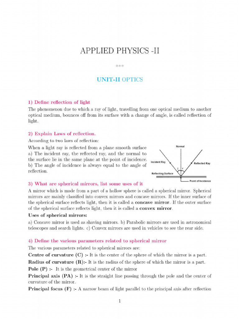 S2 Physics Notes Unit 2 | PDF