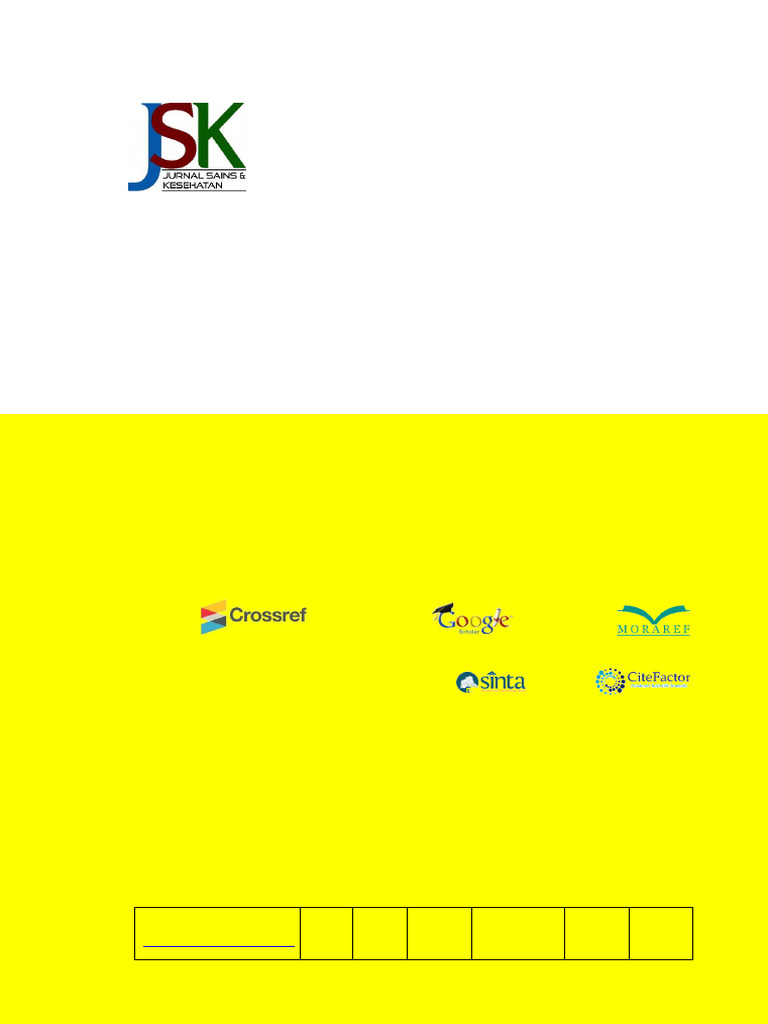 HTTPS://JSK - Jurnalfamul.com/ Jurnal Sains Dan Kesehatan (J. Sains Kes.) JSK Vol. 2 No. 2 (2019 ...