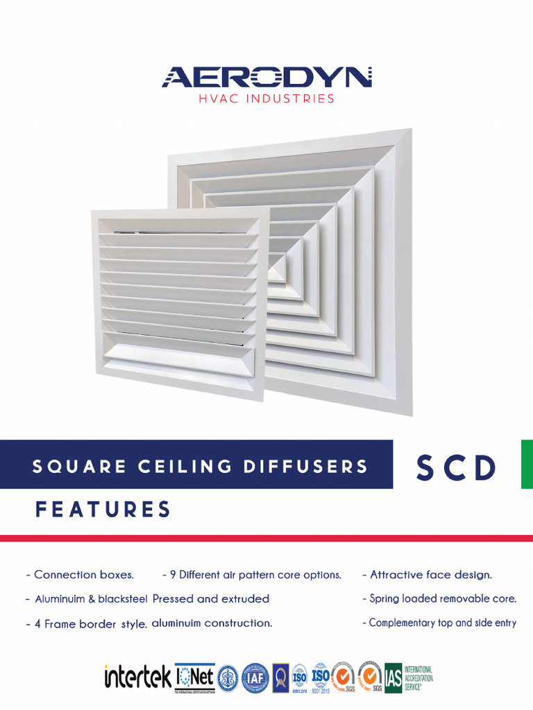 1-Square Ceiling Diffuser-SCD | PDF