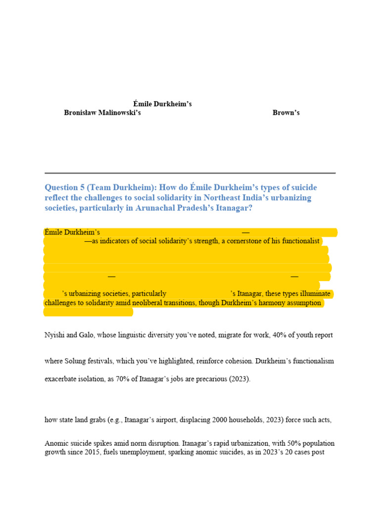 Functionalism and Its Critiques in Northeast India and Arunachal ...