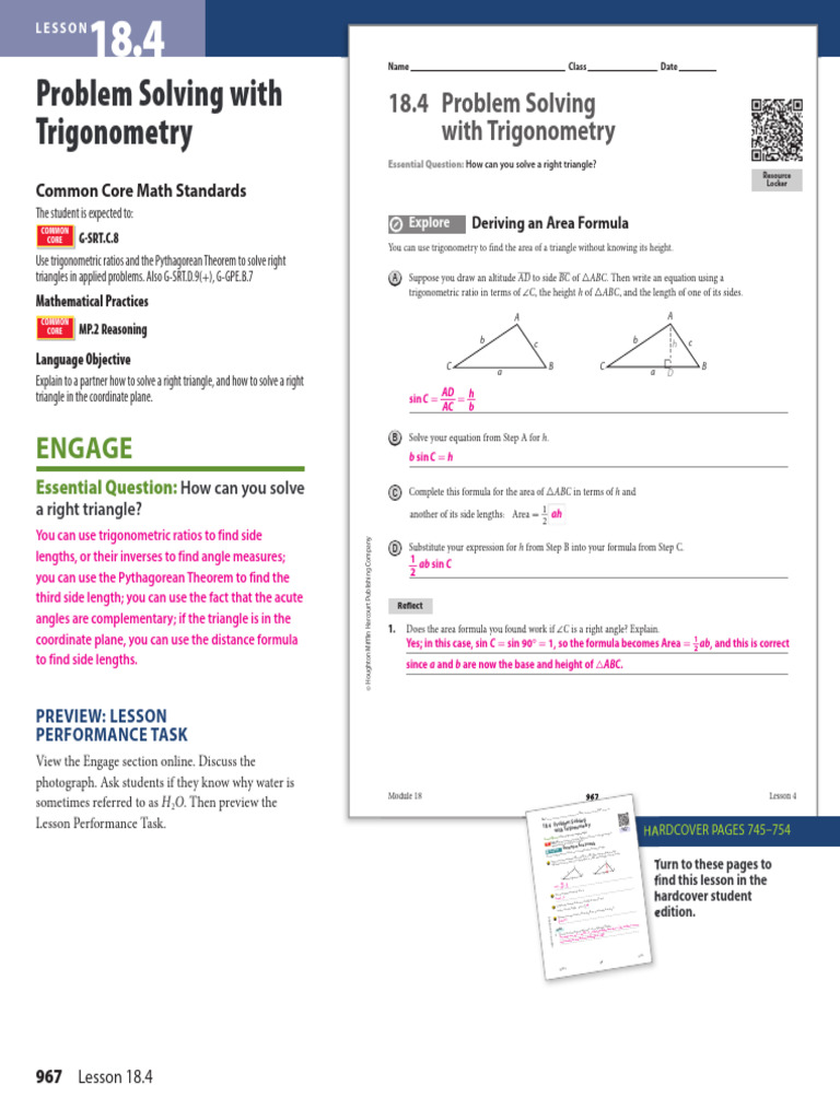 Solving Triangle Angle Measures | PDF | Trigonometry | Area