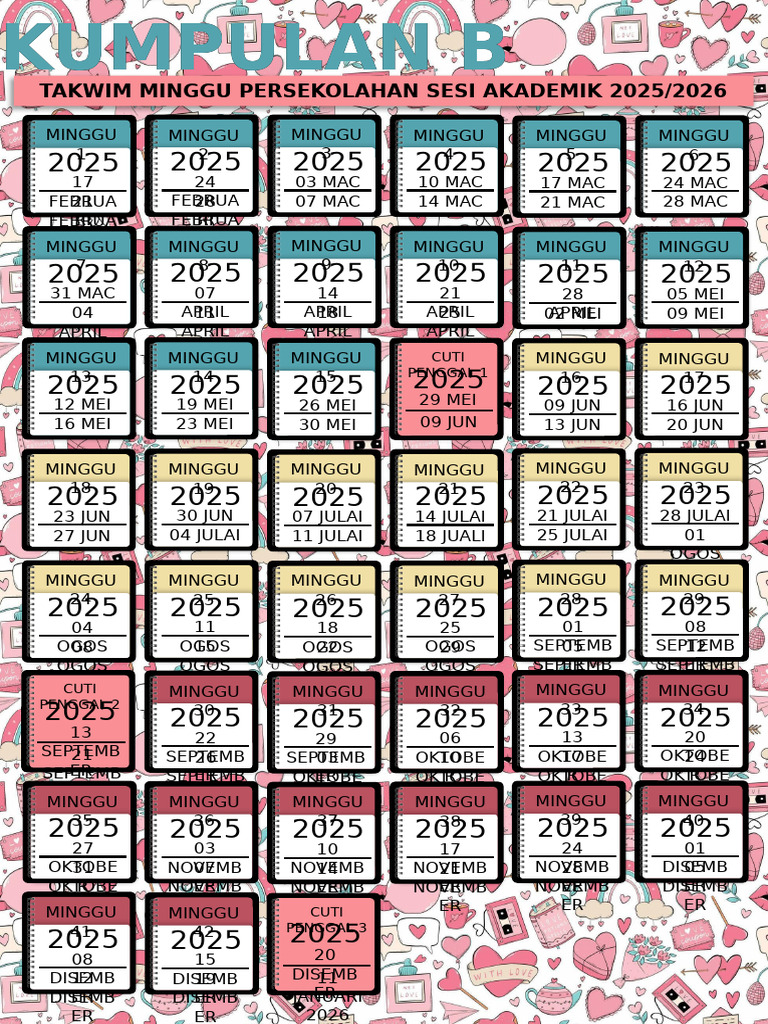 Divider Mingguan Kumpulan b | PDF