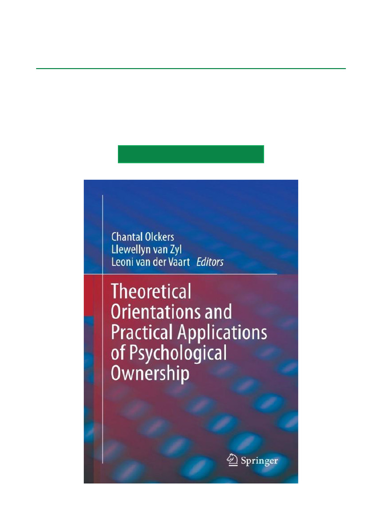 Theoretical Orientations and Practical Applications of Psychological ...