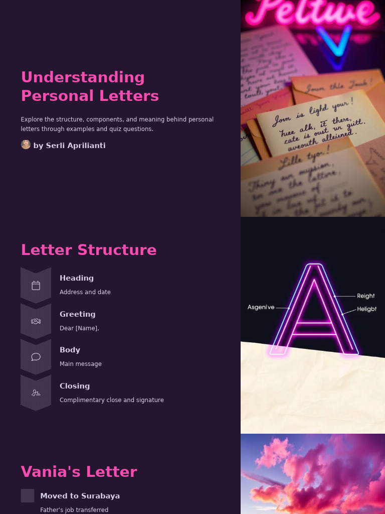 Understanding Personal Letters | PDF