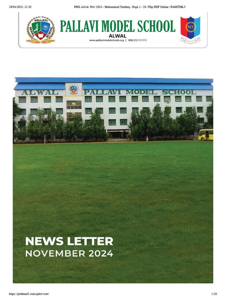 PMS Alwal - Nov 2024 - Mohammad Taufeeq - Page 1 - 28 - Flip PDF Online ...