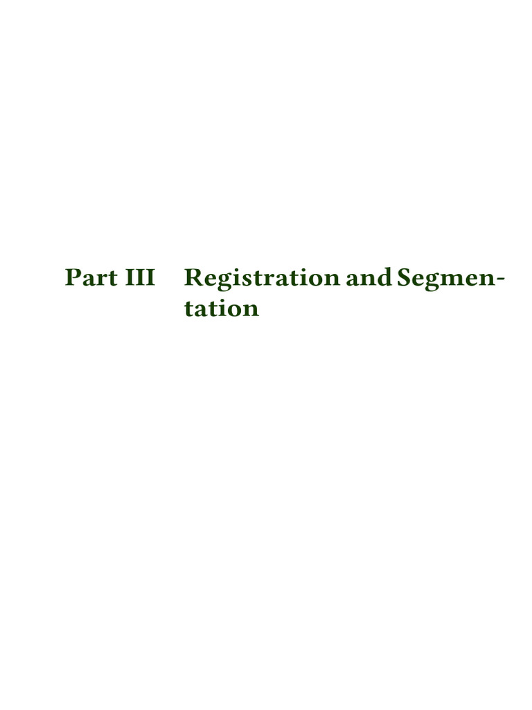 Registration and Segmentation | PDF | Image Segmentation | Image Processing