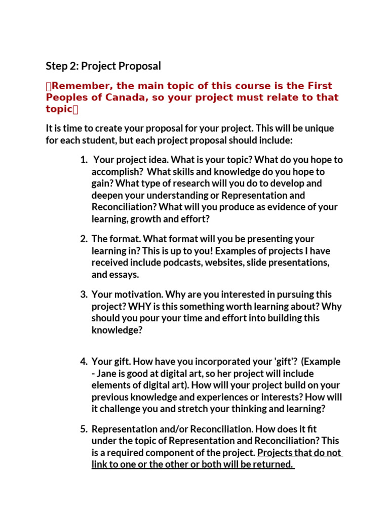 Step 2_ Project Proposal (1) | PDF | Knowledge | Cognition