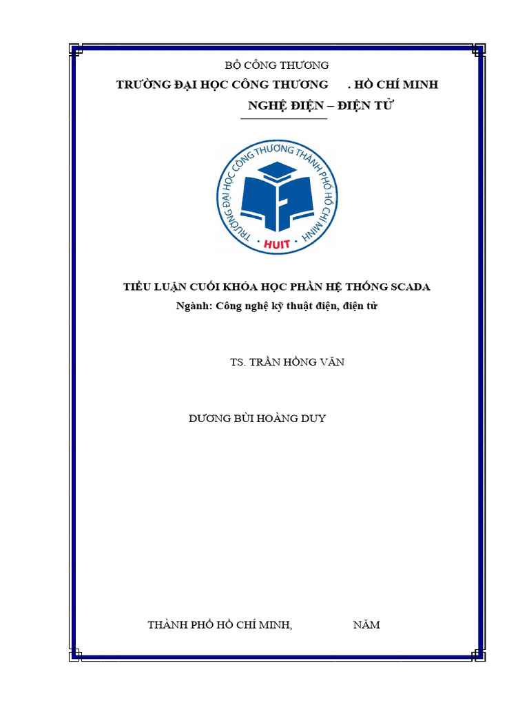TieuLuanSCADA Nhom2 | PDF