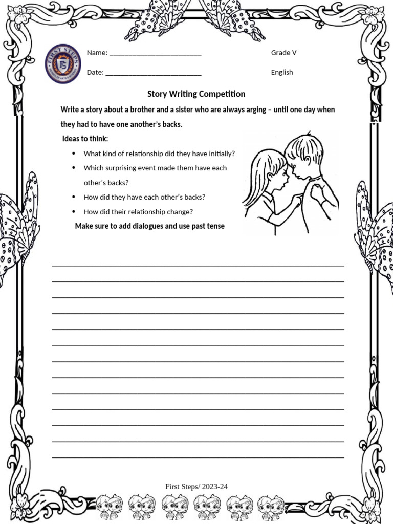 Story Writing Competition Template | PDF